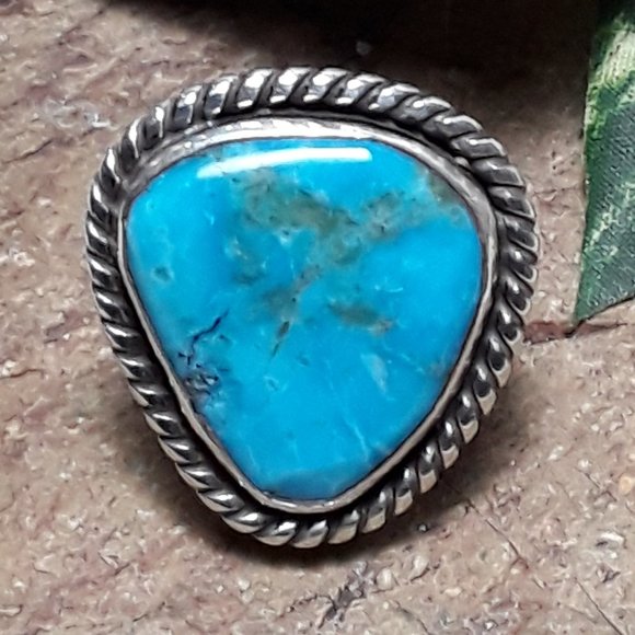 Courage Benally | Jewelry | Beautiful Natural Turquoise Stone Ring ...